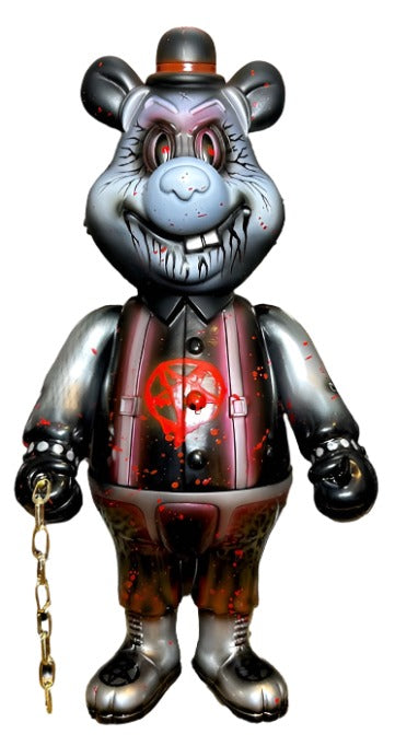 Blackbook Toys X Frank Kozik Dim Sofubi Figure Death Metal Colorway