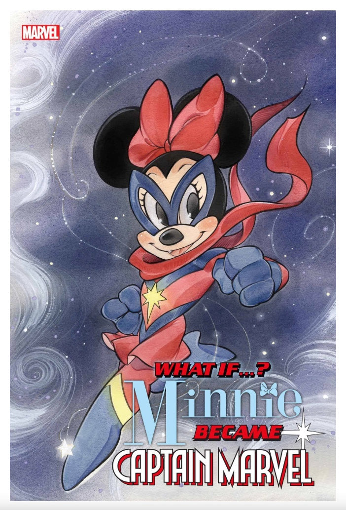 What if Minnie Became Captain Marvel #1 Comic Book - Peach Momoko Vari – 3DRetro