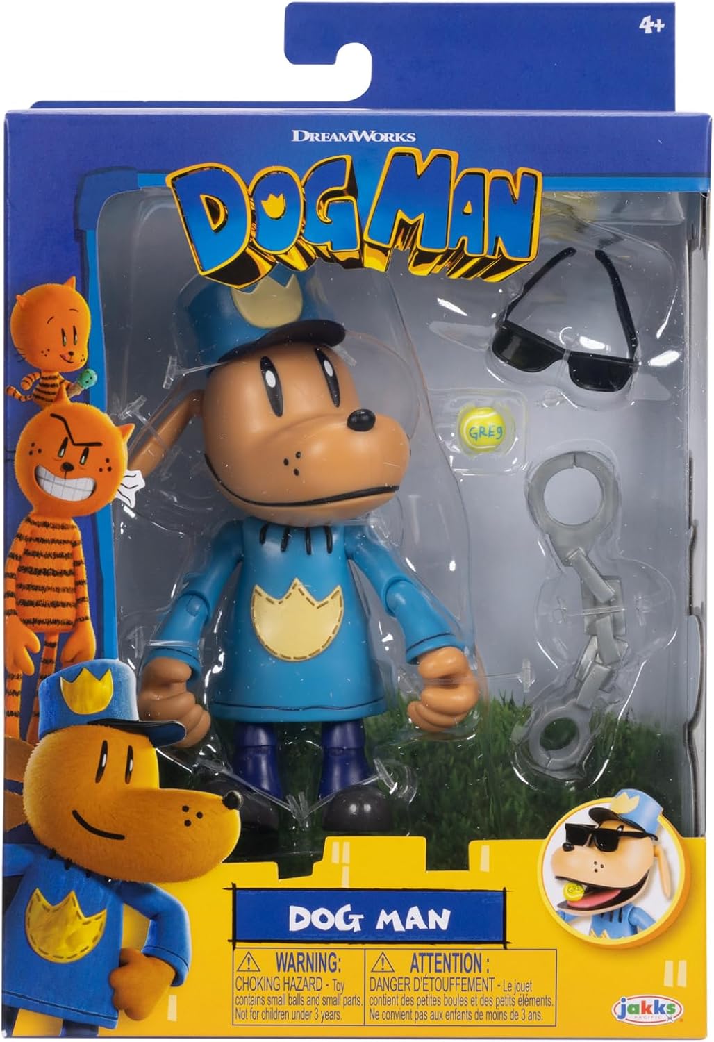 Jakks Pacific Dog Man Movie 5 Inch Articulated Action Figure - Dog Man ...
