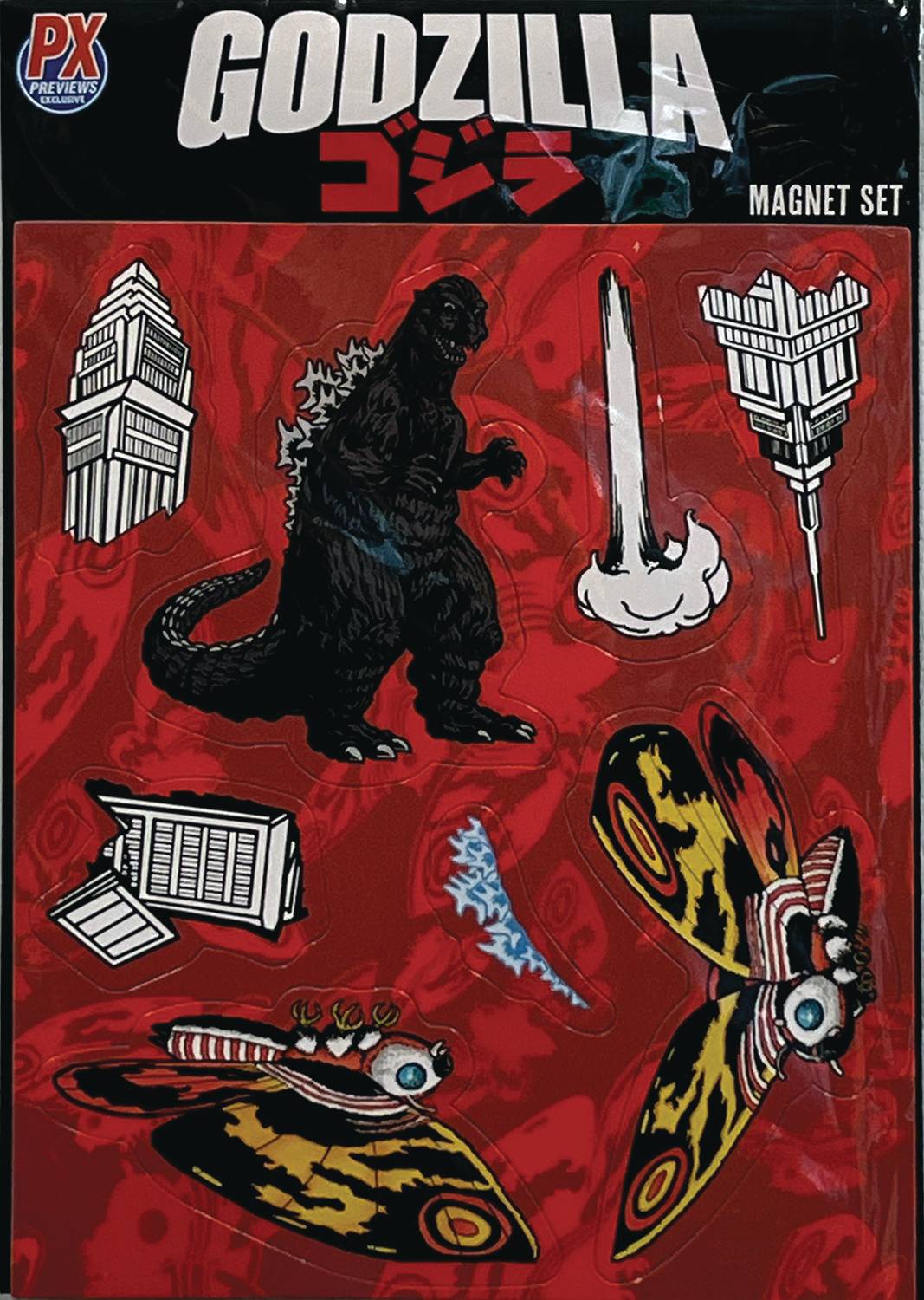 Godzilla Die-Cut Magnet Set – 3DRetro
