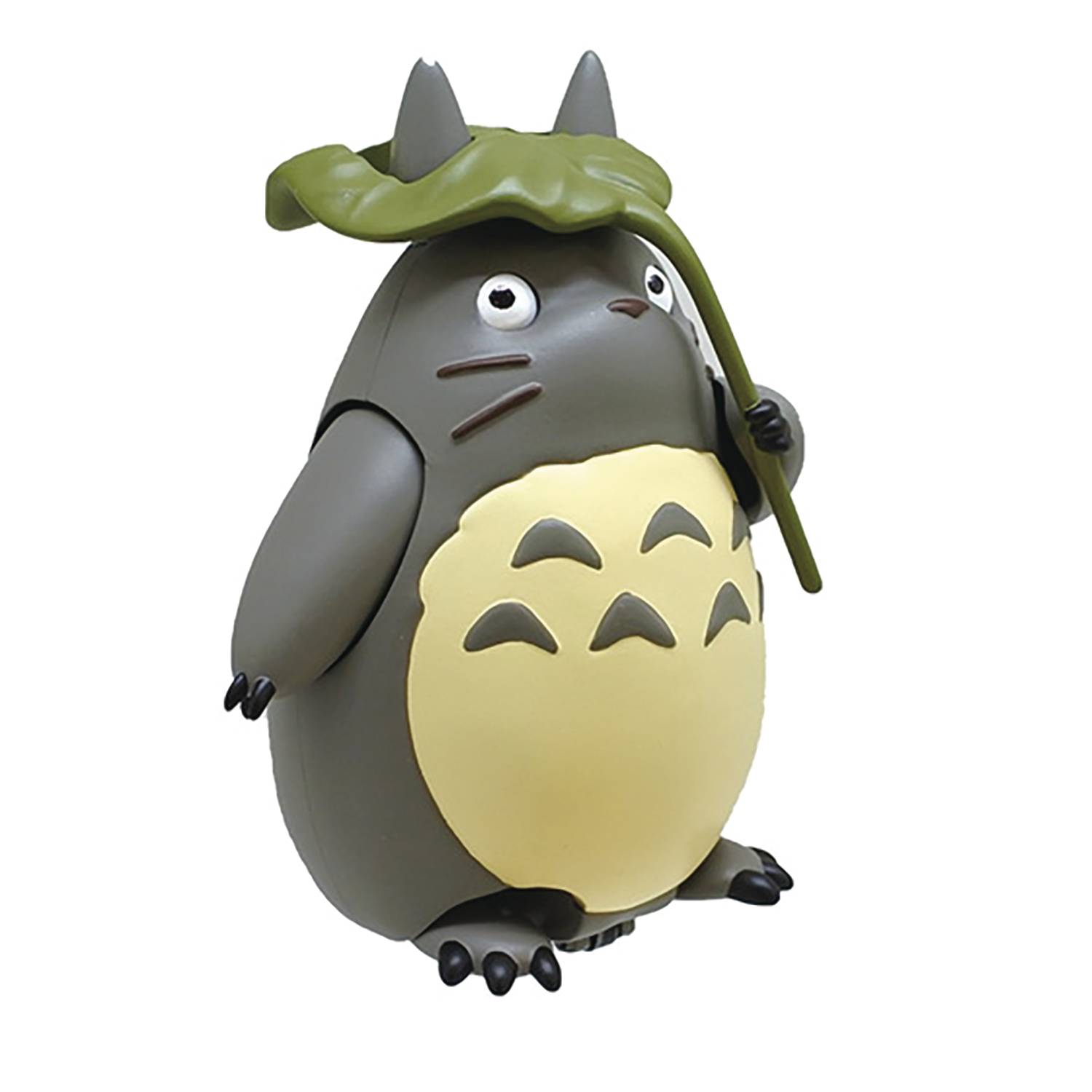 My Neighbor Totoro Pull Back Gray Totoro with Leaf Figure – 3DRetro