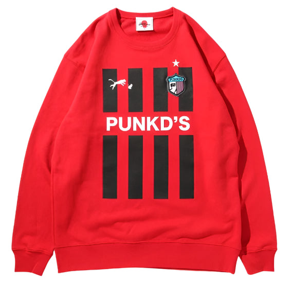 Punk Drunkers Soccer Trainer Sweatshirt (Red) – 3DRetro