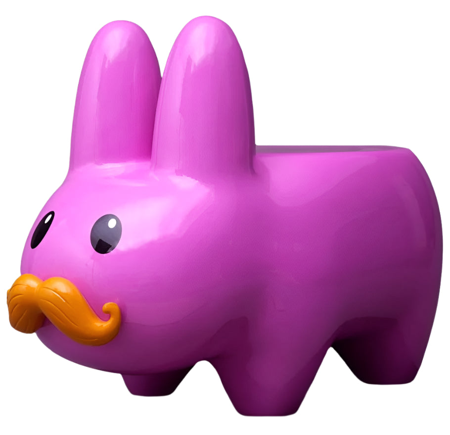 Frank Kozik Stache Pink Happy Labbit Stool – 3DRetro