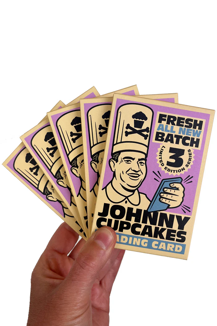 Johnny Cupcakes Batch 3 Trading Cards (SINGLE PACK) – 3DRetro