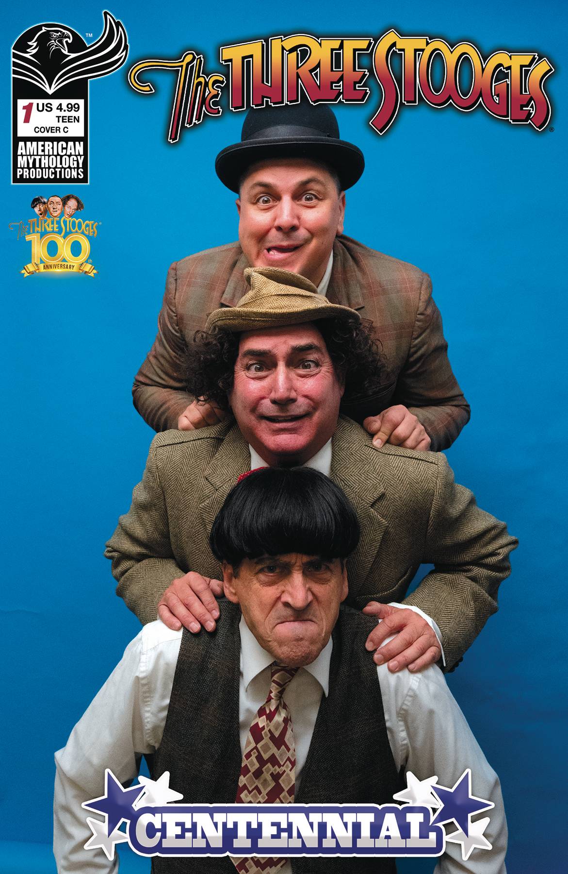 The Three Stooges Centennial #1 Comic Book - Cover C New Stooges Photo ...