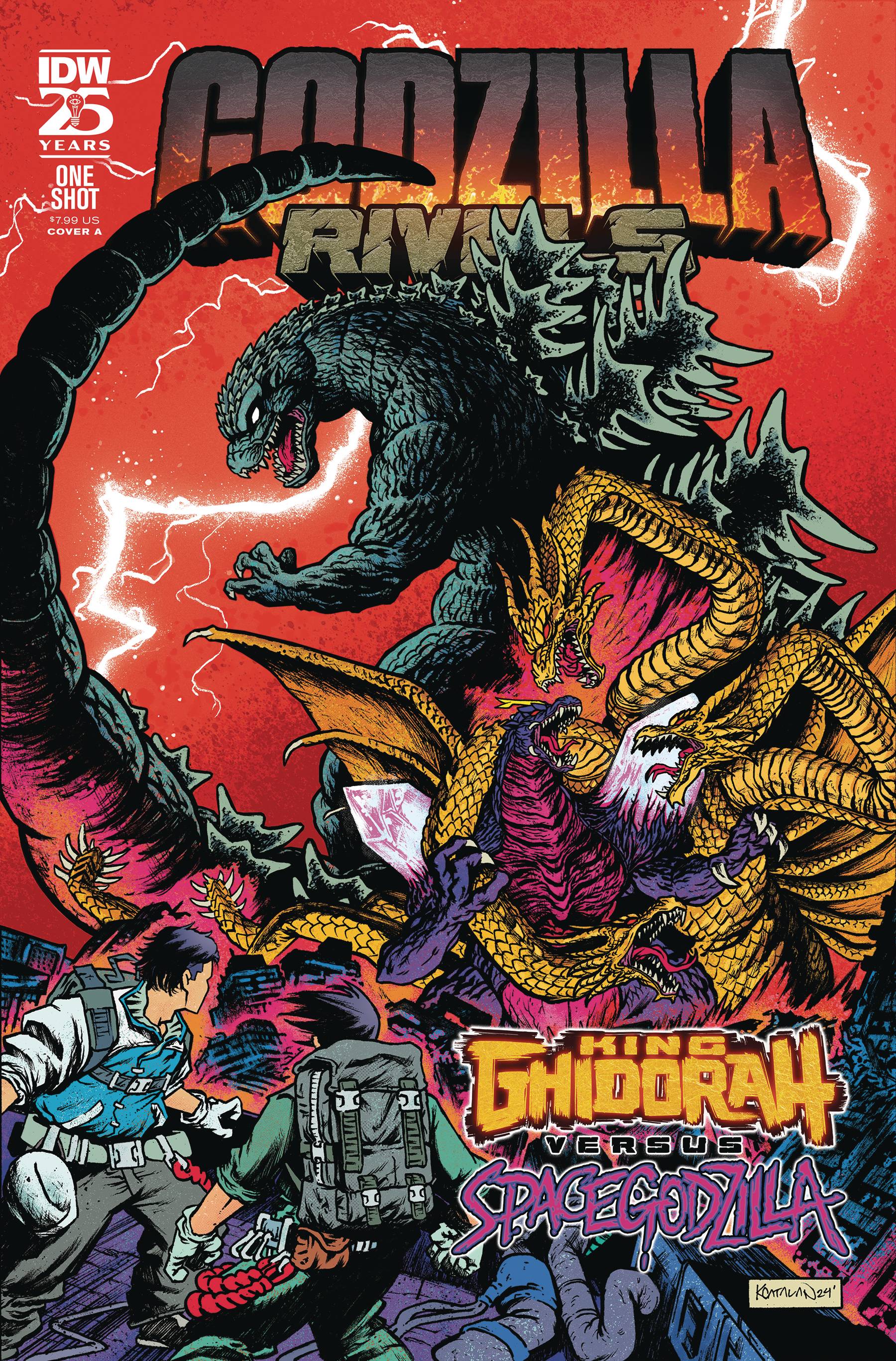 Godzilla Rivals King Ghidorah vs SpaceGodzilla #1 Comic Book - Cover A ...