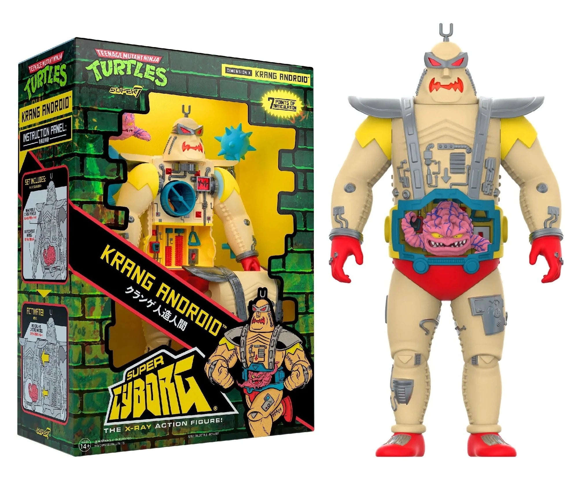 Super7 Teenage Mutant Ninja Turtles Super Cyborg - Krang Android Actio ...