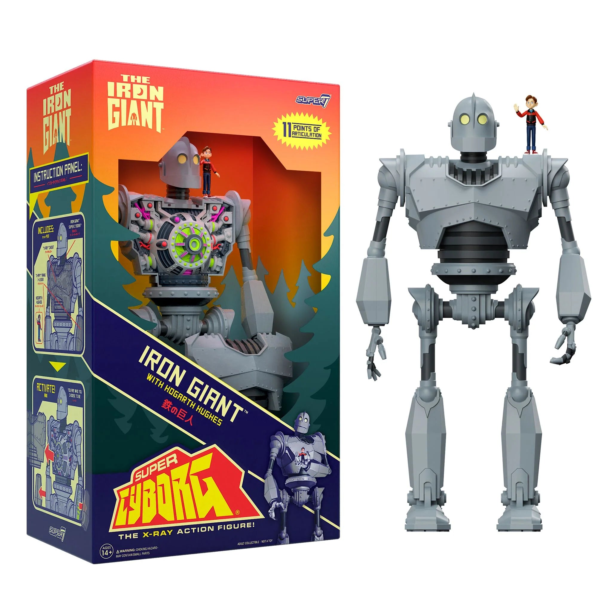 Super7 Super Cyborg Action Figure - The Iron Giant (with Hogarth Hughe ...
